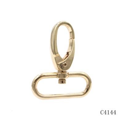 China Gold Metal Swivel Snap Hook Alloy Swivel Carabiner Clasp Hook For Handbag Hardware Accessories for sale