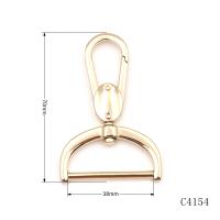 China Gold Metal Swivel Snap Hook Clasp for Bags Custom Swivel Carabiner Hardware Manufacturer for sale