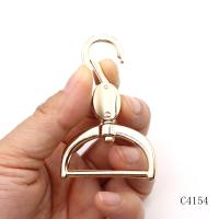 China Gold Metal Swivel Snap Hook Clasp for Bags Custom Swivel Carabiner Hardware Manufacturer for sale