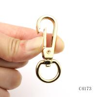 China Quality Metal Key Chain Clasp Small Metal Swivel Snap Hook Keychain Carabiner Dog Clip for sale