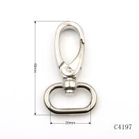 China Bag Accessories Heavy Duty Metal Snap Hook 20mm Strap Clasp Dog Clip Metal Swivel Snap Hook for sale