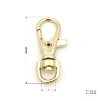 China Gold Mini Metal Swivel Snap Hook 30-38mm Keychain Clasp Hooks Set Decorative Fittings for sale