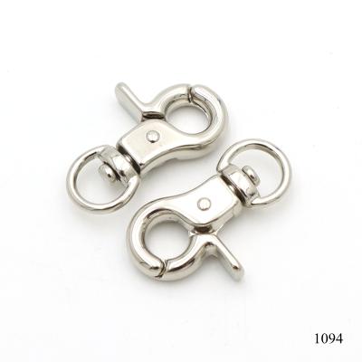 China Manufacturer Quality Trigger Hook 8mm Small Key Chain Clasp Durable Metal Snap Hook Bag Accessories Clip for sale