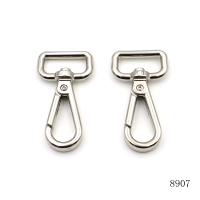China Custom Logo Engraved Swivel Snap Hook 50mm Nickel Plated Zinc Alloy for Handbag Hardware for sale