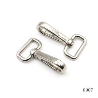 China Custom Logo Engraved Swivel Snap Hook 50mm Nickel Plated Zinc Alloy for Handbag Hardware for sale