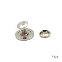 China 15mm Flat Circle Metal Rivet Studs with Deep Engraved Circular Logo, Decorative Leather Fasteners for Handbags & Dog Collars for sale