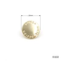 China 20mm Gun Metal Gold Plating Logo Engraved Cap Rivet Metal Logo Rivets Zinc Alloy Double Rivet  For Leather Bag for sale