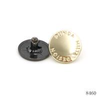 China 20mm Gun Metal Gold Plating Logo Engraved Cap Rivet Metal Logo Rivets Zinc Alloy Double Rivet  For Leather Bag for sale