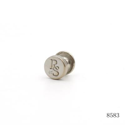 China 8mm Custom Logo Metal Rivets for Leather | Nickel Plated Hardware for sale
