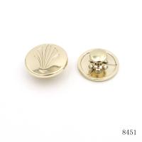 China 20mm Light Gold Zinc Alloy Metal Logo Rivet Studs With Cap, Die‑cast Custom Embossed Pattern Rivets For Bag Leather Craft for sale