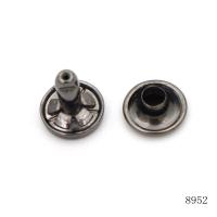 China Bag Leather Metal Logo Rivet Quality Custom Logo Rivet Stud Doulbe Cap Rivet for Garment Hat for sale