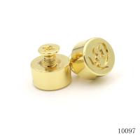 China Custom Metal Logo Rivet Stud with Screw for Leather Bag Garment Decoration 10mm for sale