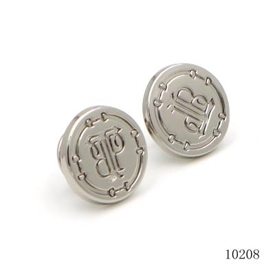 China 15mm Custom Logo Engraved Cap Rivet Metal Double Cap Rivets  Zinc Alloy Rivet For Bag Hardware Accessories for sale