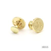 China Custom Gold Plated Metal Logo Rivet 10mm Cap Stud for Leather Strap Bag Accessories for sale