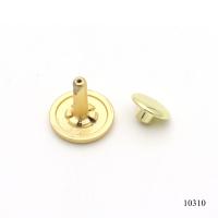 China 13mm Matt Gold Logo Engraved Metal Rivets Custom Logo Cap Rivets Zinc Alloy Rivet For Leather Bag Accessories for sale