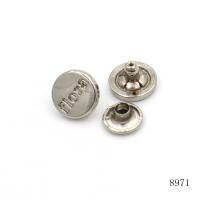 China Nickel 11mm Custom Logo Engraved Metal Rivet Double Cap Alloy Rivets For Bag Hardware Accessories And Leather Fittings for sale