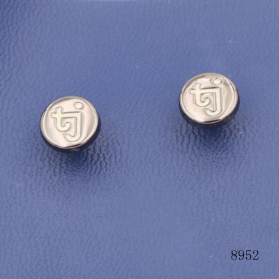 China Bag Leather Metal Logo Rivet Quality Custom Logo Rivet Stud Doulbe Cap Rivet for Garment Hat for sale