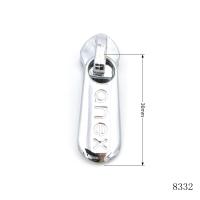 China Customized Metal Zipper Puller With Slider 30mm Bag Metal Zip Pull for sale