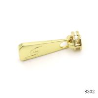 China Custom Logo Engraved Metal Zipper Pull Tab 12x8mm for Handbags Hardware Accessories for sale