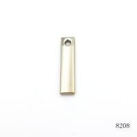 China Nickel Silver Mini Zipper Puller Custom Logo Engraved Metal Zipper Pull Tag 12x8mm for sale