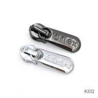 China Customized Metal Zipper Puller With Slider 30mm Bag Metal Zip Pull for sale