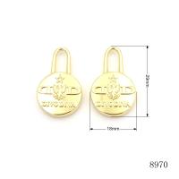 China Clear Brand Logo Engraved Metal Zip Puller Tag Round Shape Shiny Gold Metal Zipper Puller For Handbag Hardware Accessories for sale
