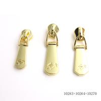 China Brand Logo Engraved Nickel Gold Metal Zipper Puller Accessories Customized Long Shape Logo Engraved Metal Logo Zipper Puller Label For Handbag for sale