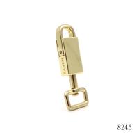 China Unique Bag Swivel Snap Hook Design Gold Custom Engrave Logo Flat Clasp For 10mm Bag Strap for sale