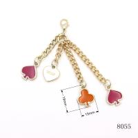 China Zinc Alloy Poker Suit Enamel Charms 20mm Pendants Logo Tags for DIY Jewelry Bag Decoration for sale