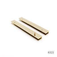 China 80mm Light Gold U Shape Clip Custom Branding Metal Edge Clip For Bag Making for sale