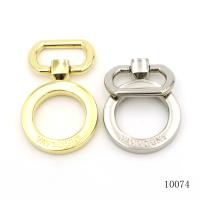 China Premium Heavy Duty Rotate Ring Connector Custom Logo High End Snap Hook Clasp Buckle Bag Hardware Fittings for sale