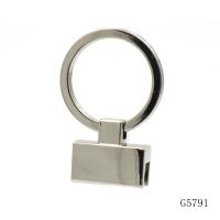 China Custom Metal Keyfob Key Ring 18mm Zinc Alloy Keychain with Laser Logo OEM for sale