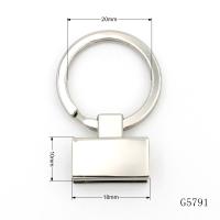 China Custom Metal Keyfob Key Ring 18mm Zinc Alloy Keychain with Laser Logo OEM for sale