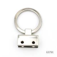 China Custom Metal Keyfob Key Ring 18mm Zinc Alloy Keychain with Laser Logo OEM for sale