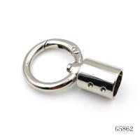 China Metal Accessories Tassel Cap Hook Hardware Round Carabiner Spring O Ring with Tassel Cap End for sale