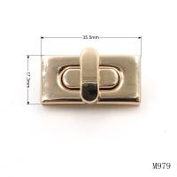 China Bag Accessories Metal Lock Closure Quality Zinc Alloy Metal Turn Lock Twist Lock for Handbag Purse for sale