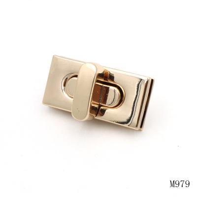 China Bag Accessories Metal Lock Closure Quality Zinc Alloy Metal Turn Lock Twist Lock for Handbag Purse for sale