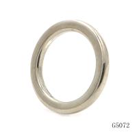 China Zinc Alloy Buckle Ring Nickel Metal O Ring Buckle Metal Circle Ring For Handbag Hardware for sale