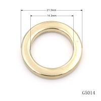 China Zinc Alloy Gold Nickel Metal O Ring Metal Buckle Circle Ring For Leather Strap Accessories for sale