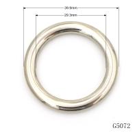 China Zinc Alloy Buckle Ring Nickel Metal O Ring Buckle Metal Circle Ring For Handbag Hardware for sale