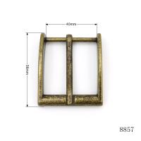 China Heavy Duty Antique Brass Pin Buckle Bag Strap Adjuster Slider Manufacturer Die Casting Customized Logo Bag Buckles for sale