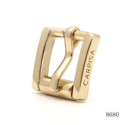 China New Design Custom Logo Engraved Pin Buckle Zinc Alloy Pin Slider Buckle For Handbags Hardware Accessories for sale
