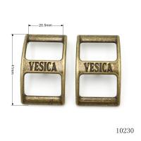 China Antique Brass Metal Conway Buckle Leather Belt Curved Slider Buckle 38mm Custom Logo for sale