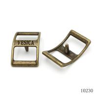 China Antique Brass Metal Conway Buckle Leather Belt Curved Slider Buckle 38mm Custom Logo for sale