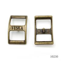 China Antique Brass Metal Conway Buckle Leather Belt Curved Slider Buckle 38mm Custom Logo for sale