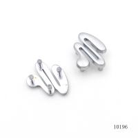 China Custom Zinc Alloy Metal Logo Tag 15mm with 4-Post Mounting for Hats and Apparel for sale