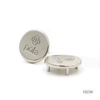 China Nickel 20mm Metal Logo Plate Custom Engraved Logo Metal Label For Handbag Hardware Accessories for sale