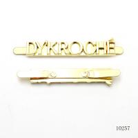 China Custom Metal Logo Nameplate Bag Label Accessories OEM 500pcs Zinc Alloy for sale