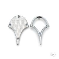China Custom Special Shape Nickel Metal Logo Label Custom Engraved Brand Logo Metal Label For Handbag Hardware Accessories for sale