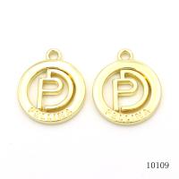 China Gold Plating Custom Metal Hollow Logo Round Zinc Alloy Logo Tag With Ball Chain For Handbag Hardware Accessories for sale